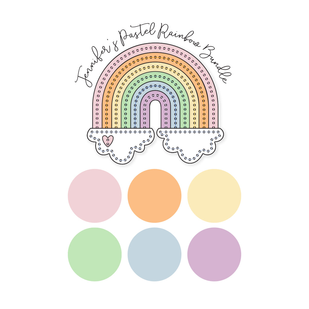 Jennifer's Pastel Rainbow Bundle – Poshta Design