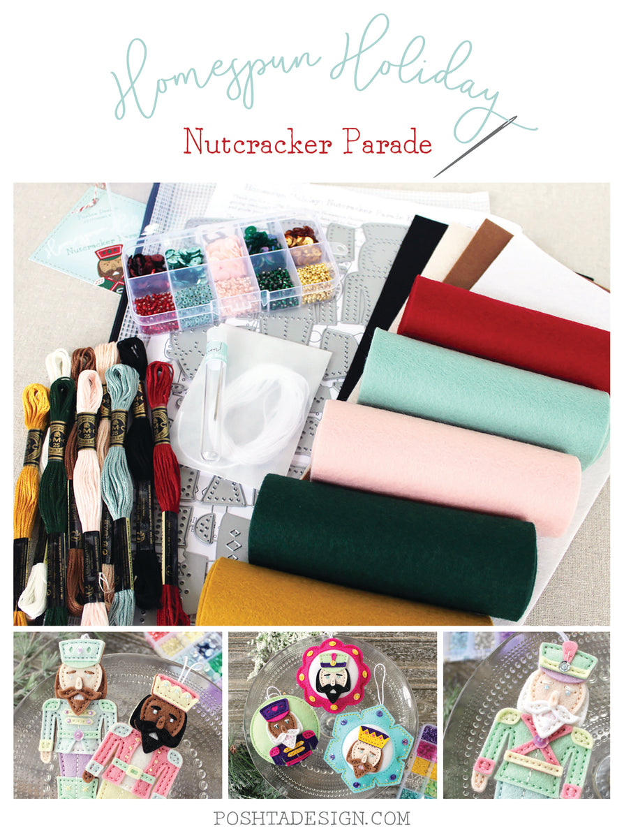 Introducing The Homespun Holiday: Nutcracker Parade Kit – Poshta Design