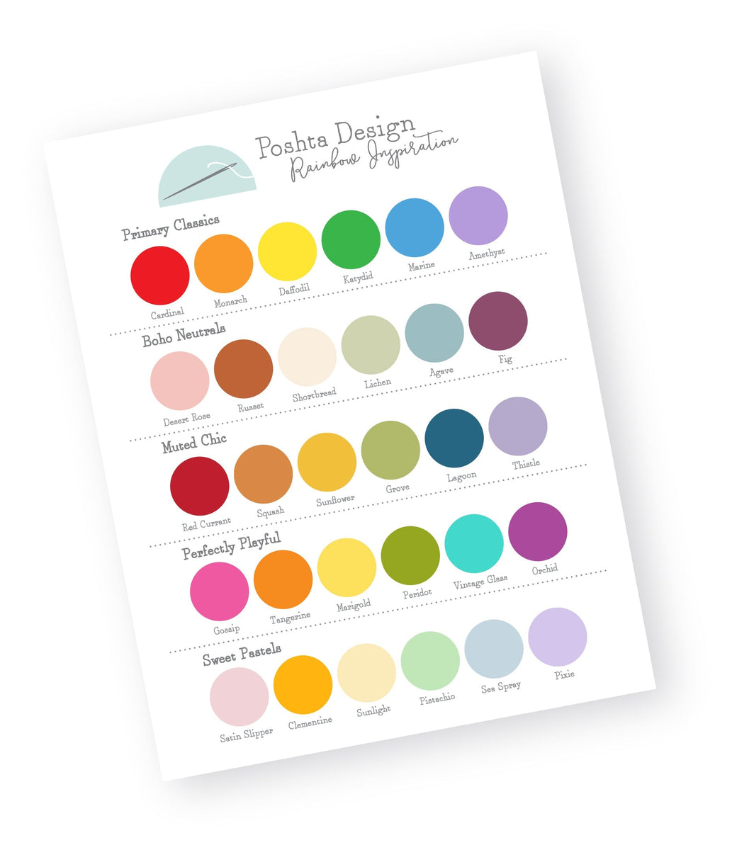 Rainbow Color Palette Inspiration – Poshta Design