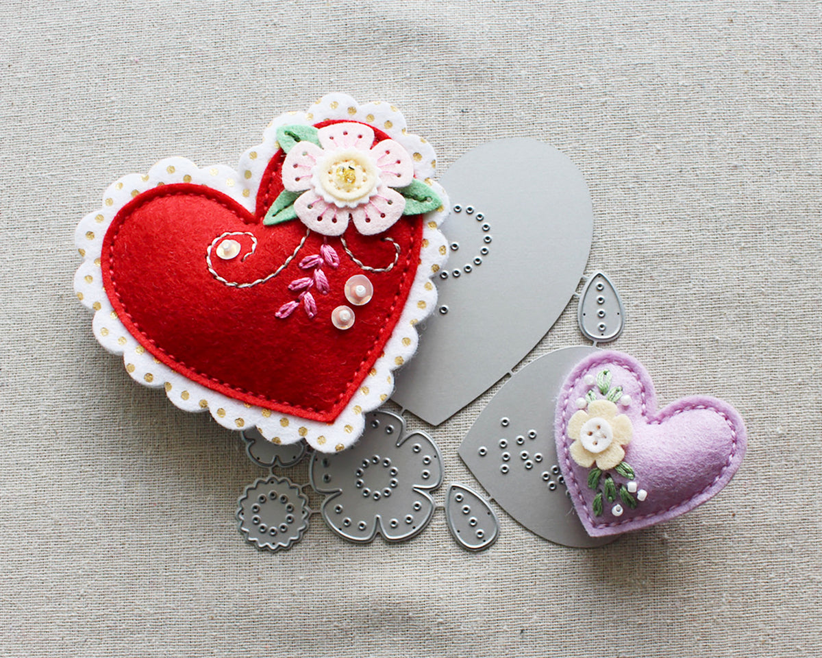 Floral Heart Details Die – Poshta Design